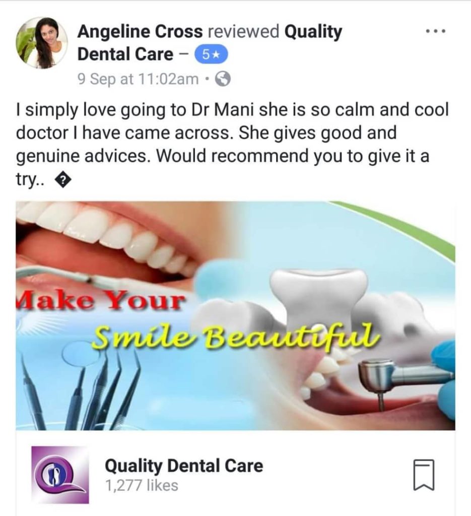 Testimonials – QUALITY DENTAL CARE